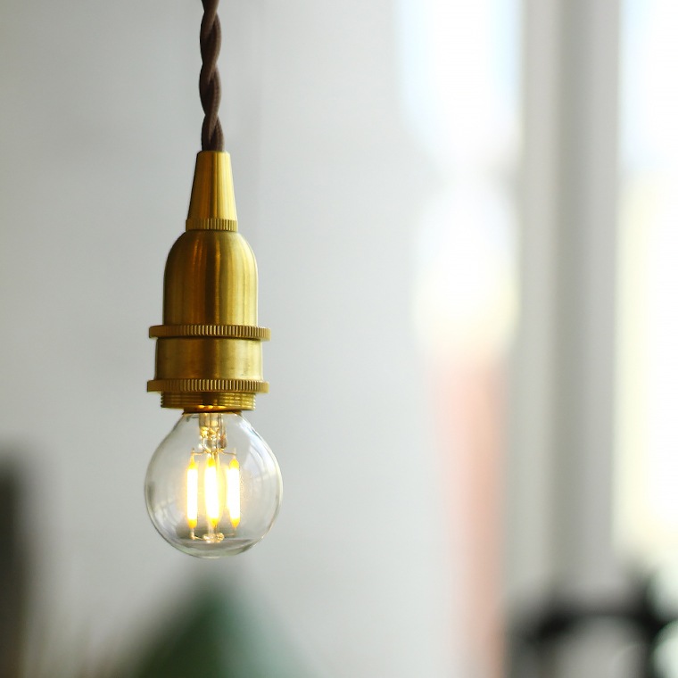 15cm】E17真鍮ペンダントライト | 照明器具,ソケット,ペンダントライト | エジソンバルブLED公式ショップ