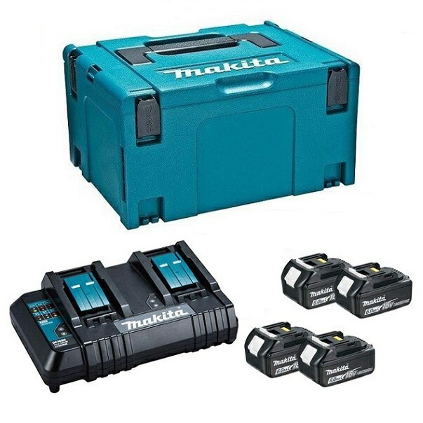 マキタ A-67094 パワ－ソ－スキット2 18Vバッテリ：BL1860Bx4個+2口急速充電器：DC18RD+マックパック3 セット 新品 A67094 | すべての商品 | プロショップ ...