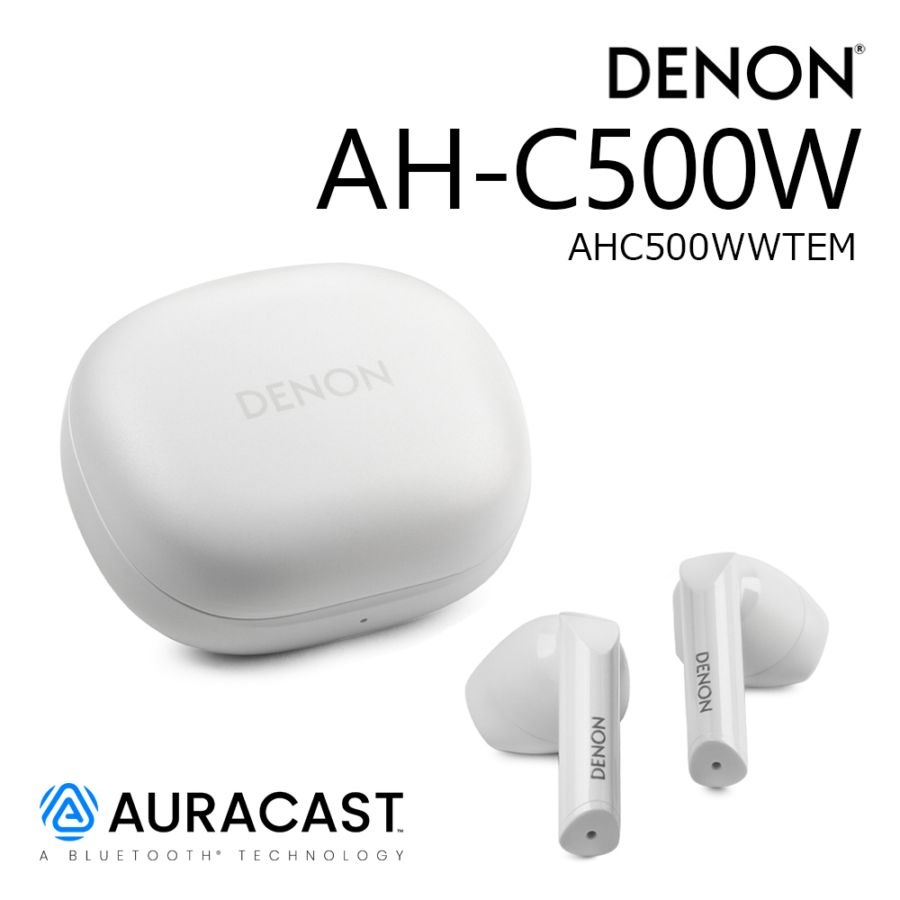 DENON - AH-C500W/ホワイト（AHC500WWTEM）完全ワイヤレスイヤホン《e》【メーカー取寄品・納期は確認後ご連絡】｜e.オーディオ逸品館