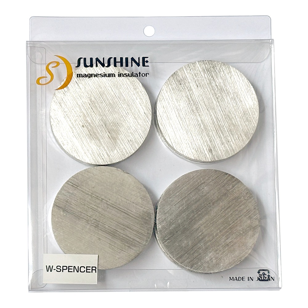 SUNSHINE - W-SPENCER-B（4個入）マグネシウムスペンサー/スパイク穴なし【数量限定B級品・特別価格】《e》【次回11月下旬入荷予定・ご予約受付中】｜e.オーディオ逸品館
