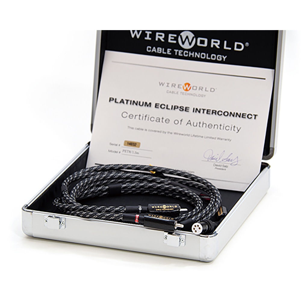 WIREWORLD - PET8/1.0m（5DIN-RCA・フォノケーブル）＜Micro-Platinum Eclipse 8＞《e》【メーカー取寄品・納期は確認後ご連絡】｜e.オーディオ逸品館