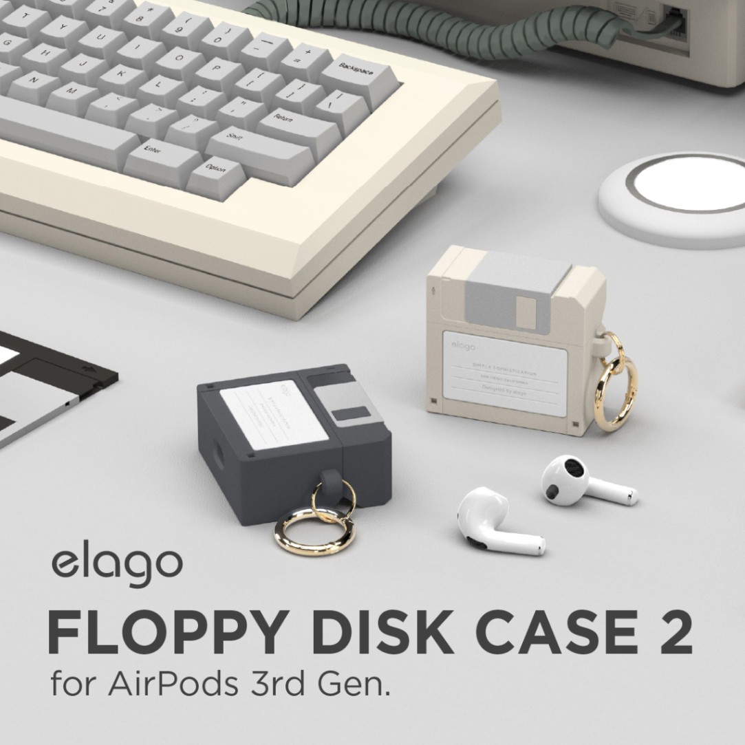 elago FLOPPY DISK CASE 2 for AirPods 3 | すべての商品 | elago 日本公式 オフィシャルストア