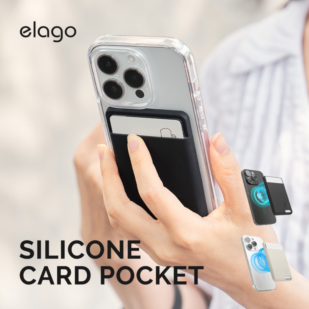 elago SILICONE CARD POCKET for MagSafe Charger | すべての商品 | elago 日本公式 ...