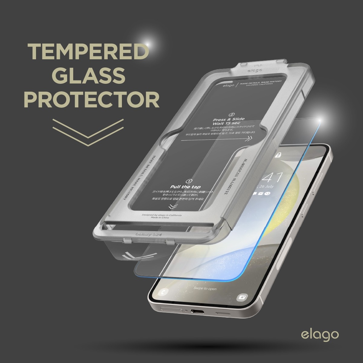 elago TEMPERED GLASS PROTECTOR G for Galaxy S24 | すべての商品 | elago 日本公式 ...
