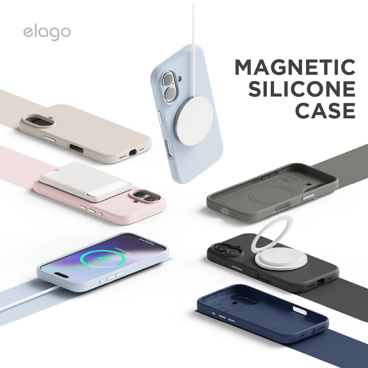 elago MAGNETIC SILICONE CASE for iPhone16 Plus | すべての商品 | elago 日本公式 ...