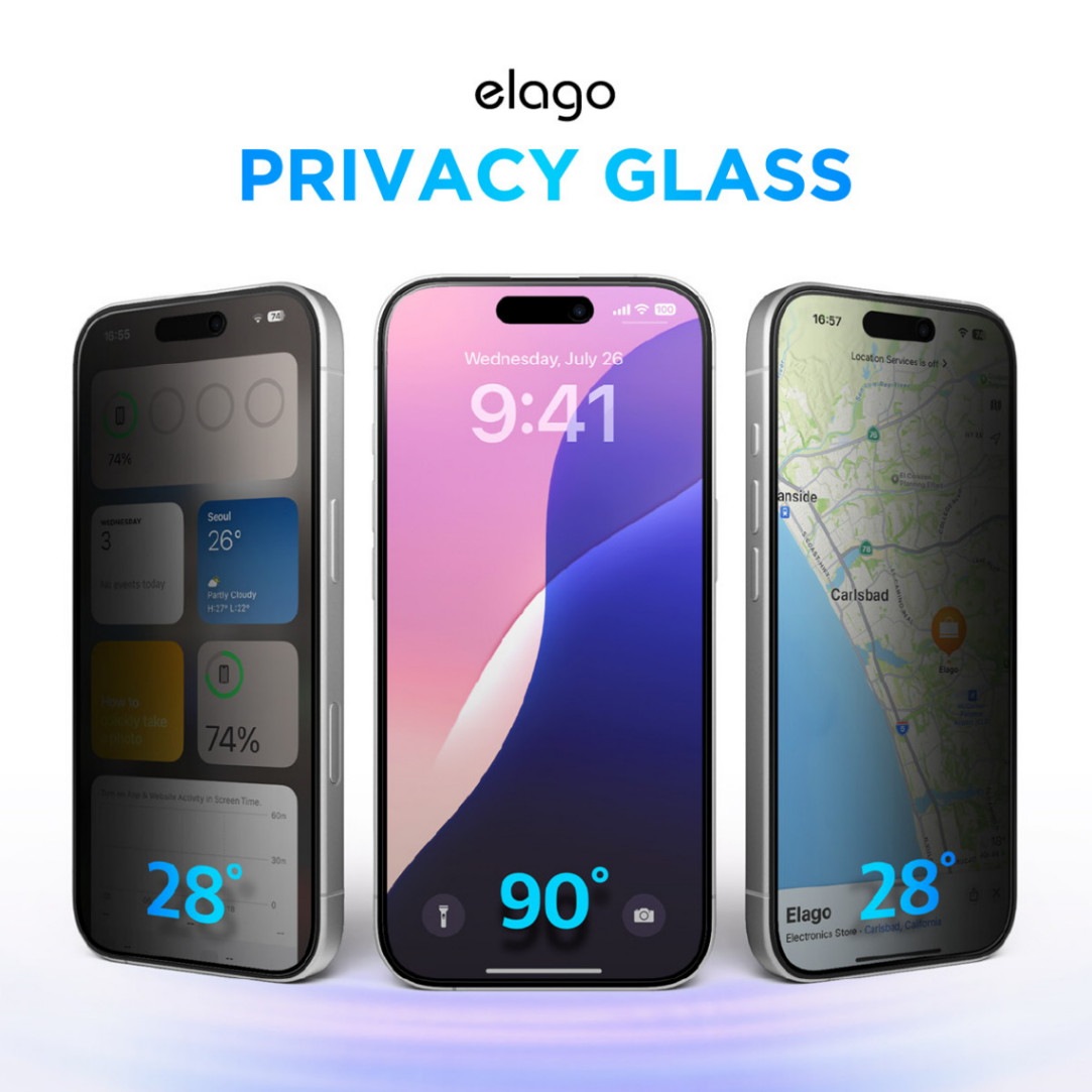 elago PRIVACY GLASS for iPhone16 Pro Max | すべての商品 | elago 日本公式 オフィシャルストア