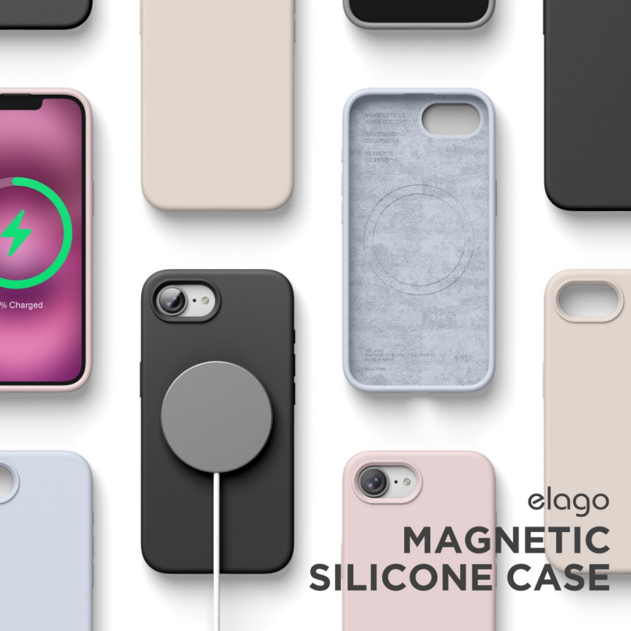 elago MAGNETIC SILICONE CASE for iPhone16e | すべての商品 | elago 日本公式 オフィシャルストア