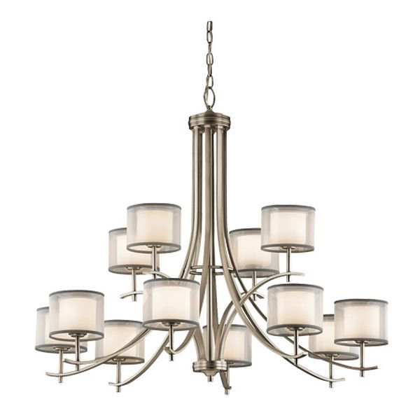 【KICHLER】アメリカ・シェードシャンデリア「Tallie」12灯(W1070×H880-2270mm) | EL JEWEL