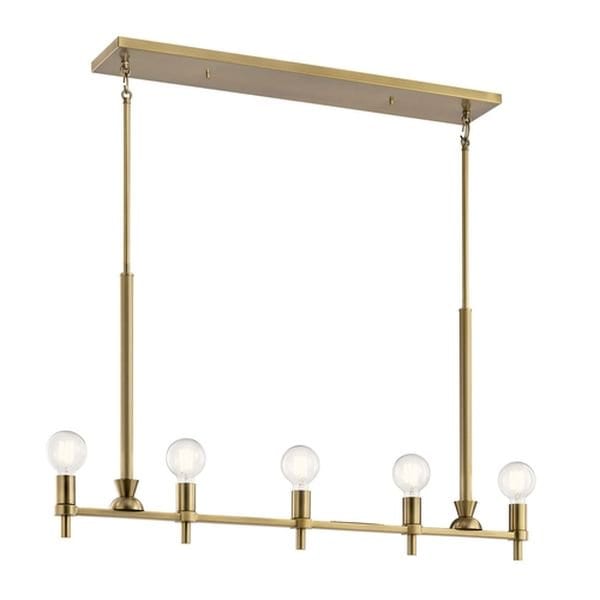 【KICHLER】アメリカ・シーリングシャンデリア「Torvee」5灯(W70×L1070×H540-1520mm) | EL JEWEL