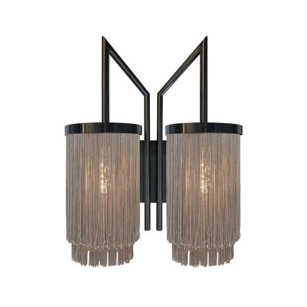 【MARETTI】オランダ・デザインウォールライト「FRINGES」2灯 BLACK（W360×H495mm） | EL JEWEL