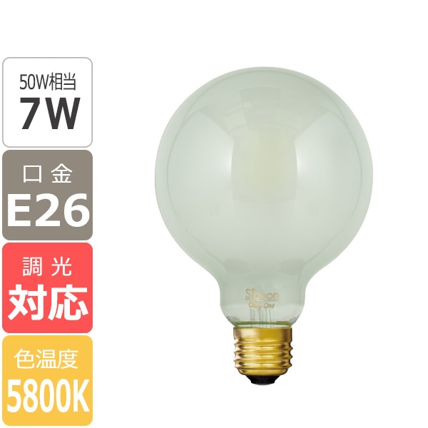 【国内メーカー】【LED電球】[Siphon] Ball95 Frost（50W相当）口金E26(φ95x140mm)※調光対応 | EL JEWEL