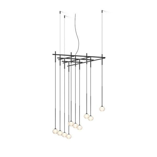 【VIBIA】 スペイン・デザイン照明「Algorithm grid」ペンダントライト ブラック（W750×D840×H1200mm ...