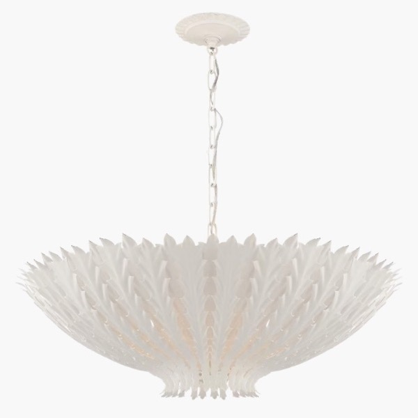 【Visual Comfort】アメリカ・デザイン照明 シャンデリア「Hampton Medium Chandelier」6灯・ホワイト（W635×H254mm） | EL JEWEL