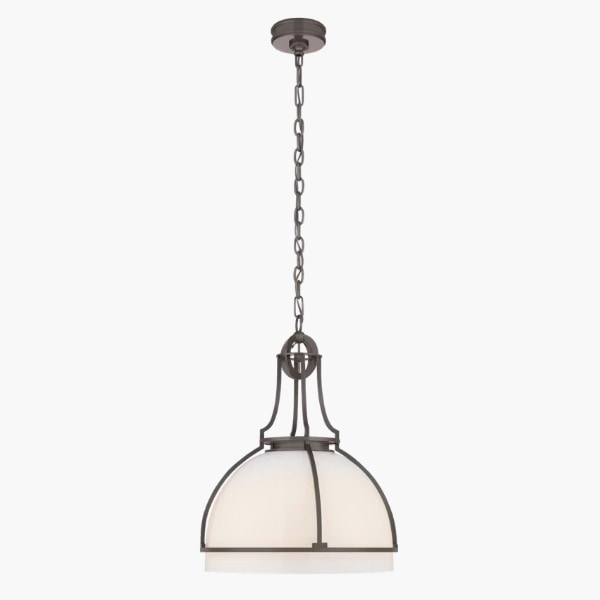 【Visual Comfort】アメリカ・デザイン照明 シャンデリア「Gracie Large Dome Pendant」LED・ブロンズ ...