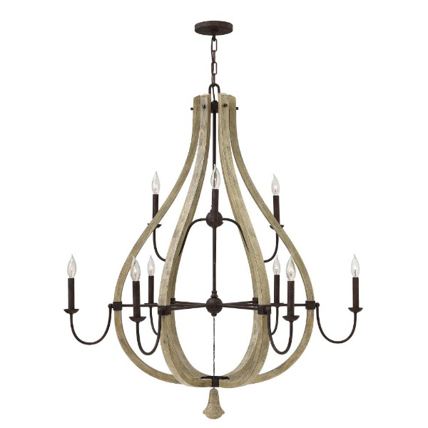 【HINKLEY】LEDシャンデリアライト「Middlefield」9灯（W1042×H1156mm） | EL JEWEL