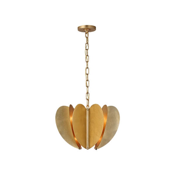 【Visual Comfort】アメリカ・デザイン照明 ペンダントライト「Danes Small Chandelier」6灯・ゴールド ...