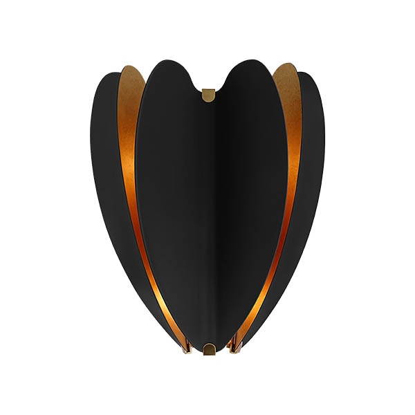 【Visual Comfort】アメリカ・ウォールライト「Danes Small Sconce」2灯・ブラック・ゴールド（W228×D152× ...