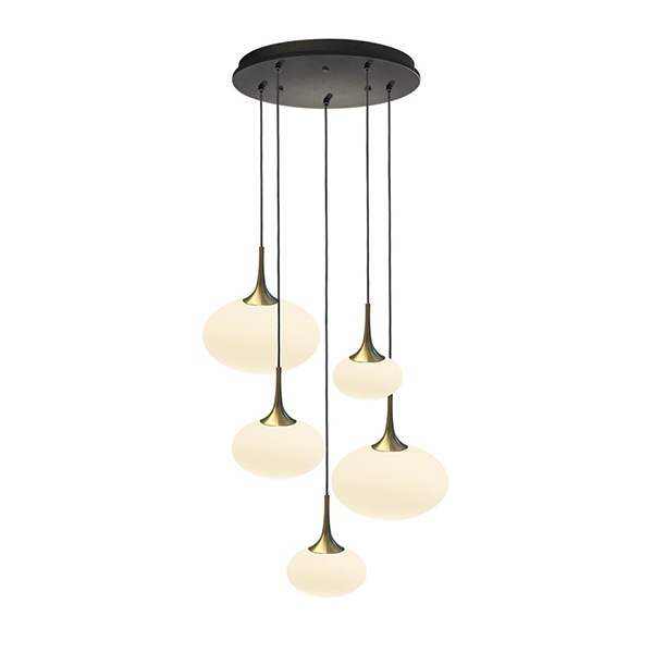 【MARETTI】オランダ・ペンダントライト「PARADISO」ラウンド 5灯 Opaque（φ150～250mm） | EL JEWEL