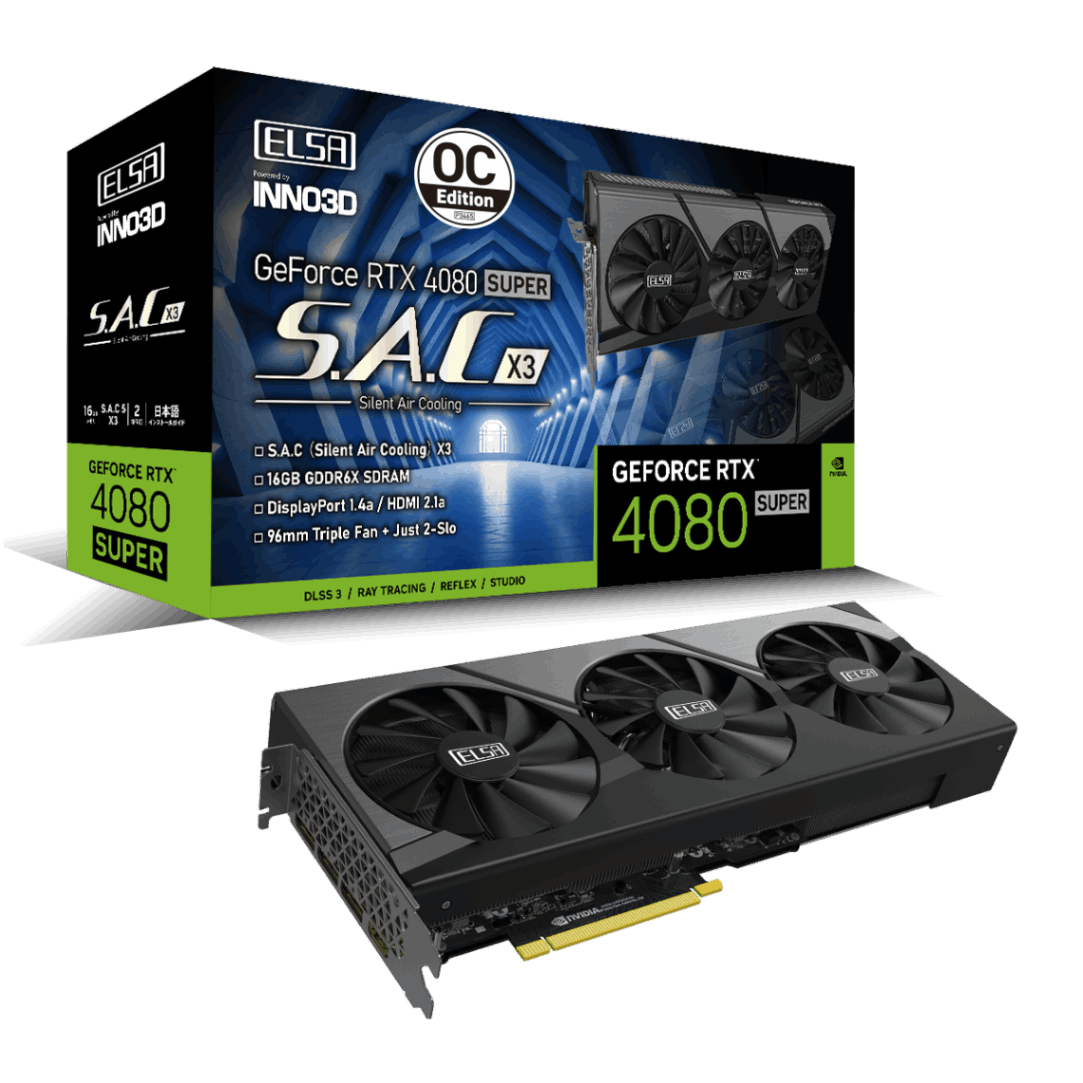 グラフィックスボード,Geforce RTX 4080 SUPER | ELSA ONLINE