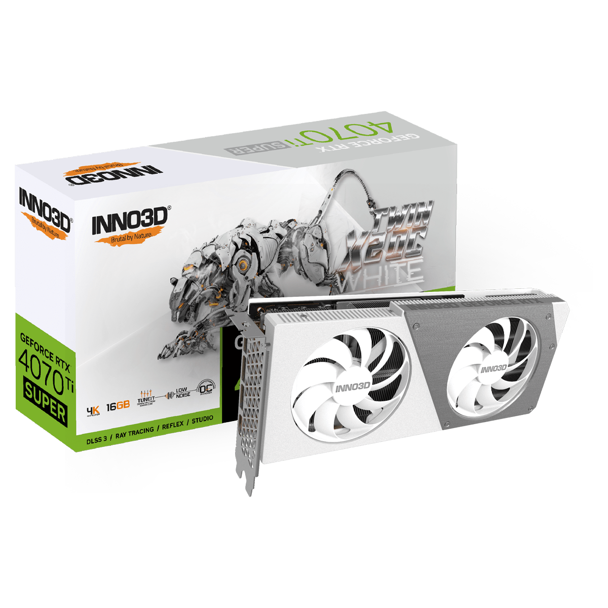 Inno3D GeForce RTX 4070 Ti SUPER TWIN X2 OC WHITE N407TS2 Inno3D GeForce RTX 4070 Ti SUPER TWIN X2 OC WHITE N407TS2