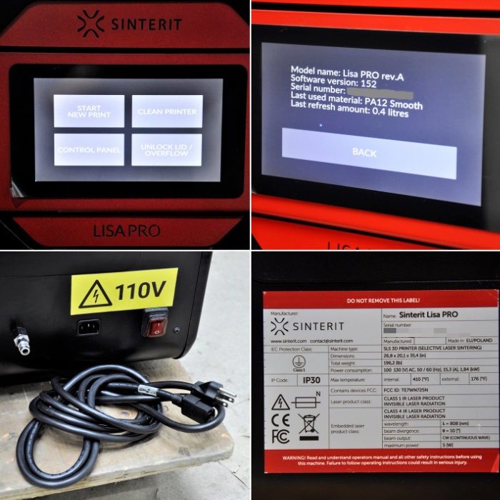 【中古】 3Dプリンター Lisa PRO SINTERIT 2019年 サンドブラスタ&電動ふるい機付き レーザー焼結SLS 粉末造形 ...