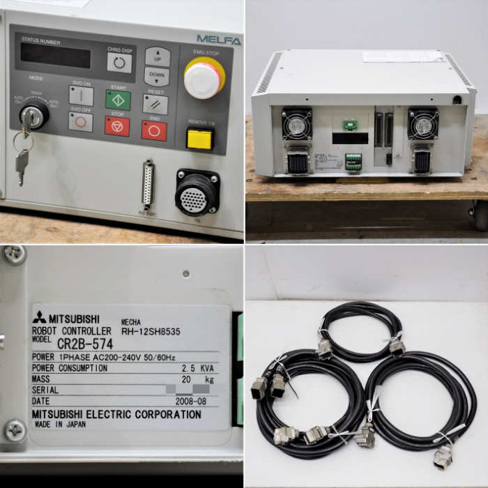 【中古】 産業用ロボット RH-12SH8535 コントローラー CR2B-574 三菱 2008年 MELFA 工業ロボット 【動産王】大阪☆引取限定 | 探知機・検査・測量 | 動産王 ...