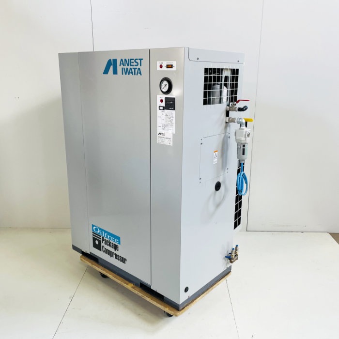 中古｜オイルフリーレシプロコンプレッサ CFP37CF-8.5D アネスト岩田 2018年｜動産王｜北海道｜引取｜送料別 | 製造機械・工具 ...