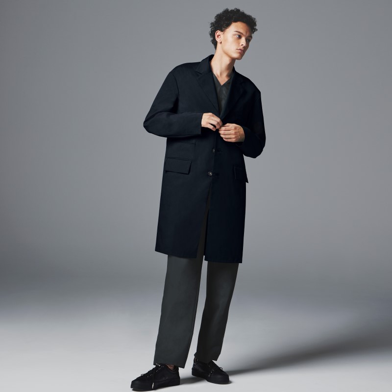 [公式] DOM0030 ドロップショルダーメンズドクターコート。