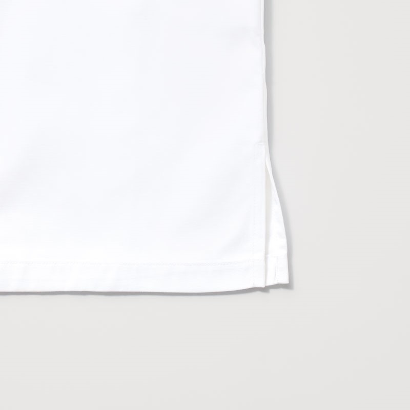 襟なしタイプですっきりみせる白衣。 DN8908