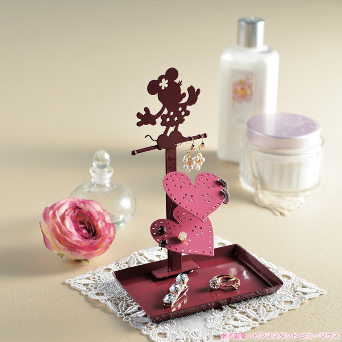 ピアススタンド アクセサリースタンド ジュエリースタンド ディズニー ミッキーマウス ブラック 雑貨 インテリア 小物