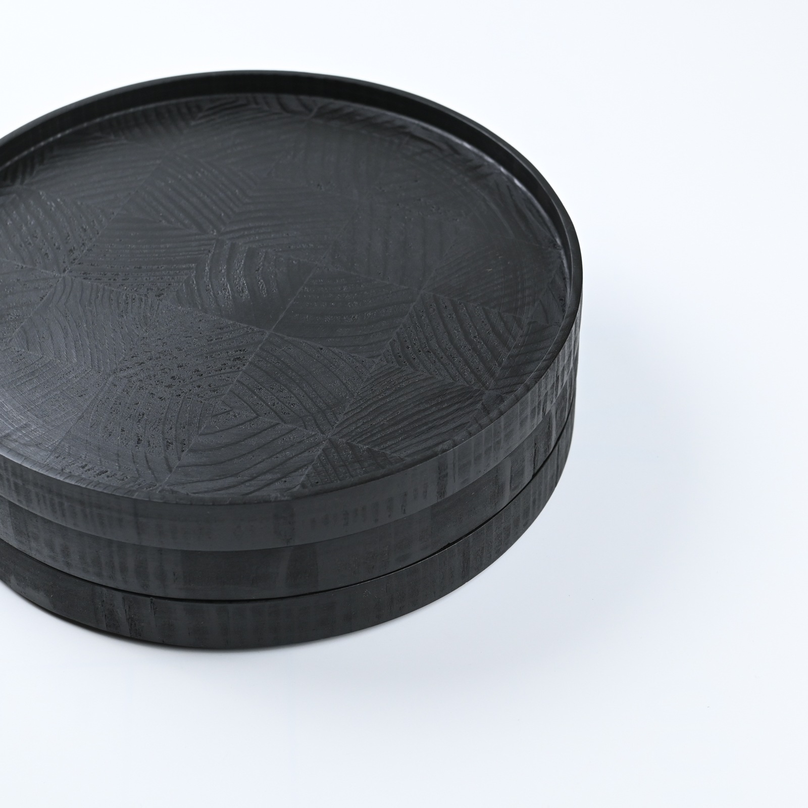 森下綾 / リム皿 7寸 黒色 | 作り手,森下綾 | 和食器通販 eyl utsuwa(エイル ウツワ)