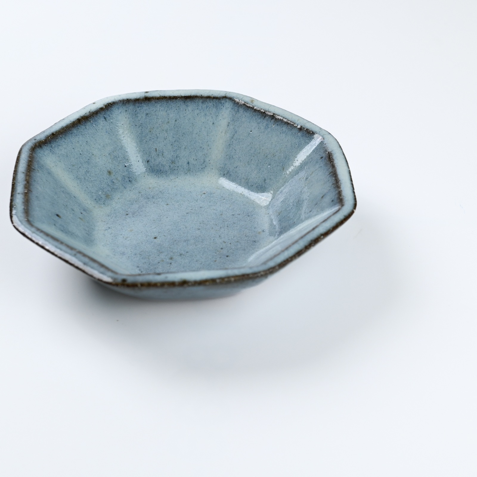工房つちみ / 八角鉢小 無地 blue | 作り手,工房つちみ | 和食器通販 eyl utsuwa(エイル ウツワ)