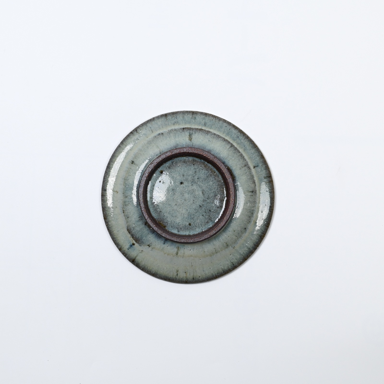 工房つちみ / 5寸リム平皿 しのぎ green | 作り手,工房つちみ | 和食器通販 eyl utsuwa(エイル ウツワ)