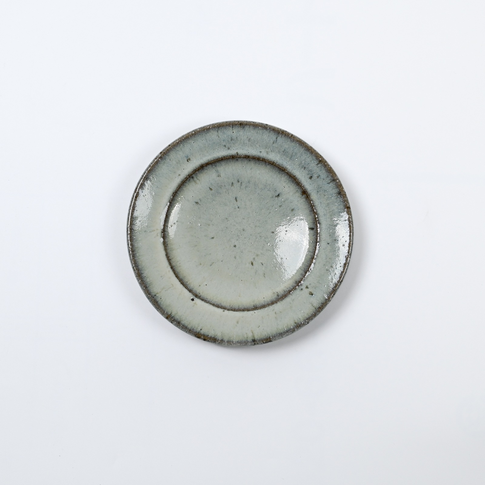 工房つちみ / 5寸リム平皿 無地 green | 作り手,工房つちみ | 和食器通販 eyl utsuwa(エイル ウツワ)