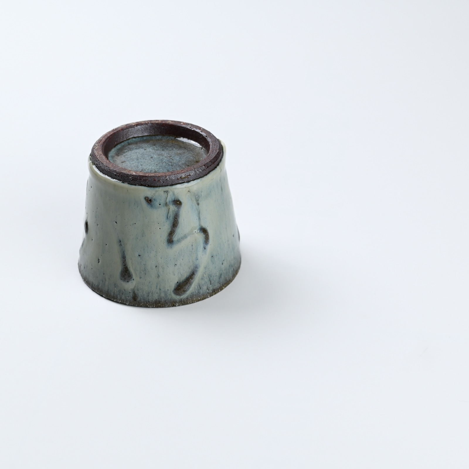 工房つちみ / 蕎麦猪口 波線 green | 作り手,工房つちみ | 和食器通販 eyl utsuwa(エイル ウツワ)