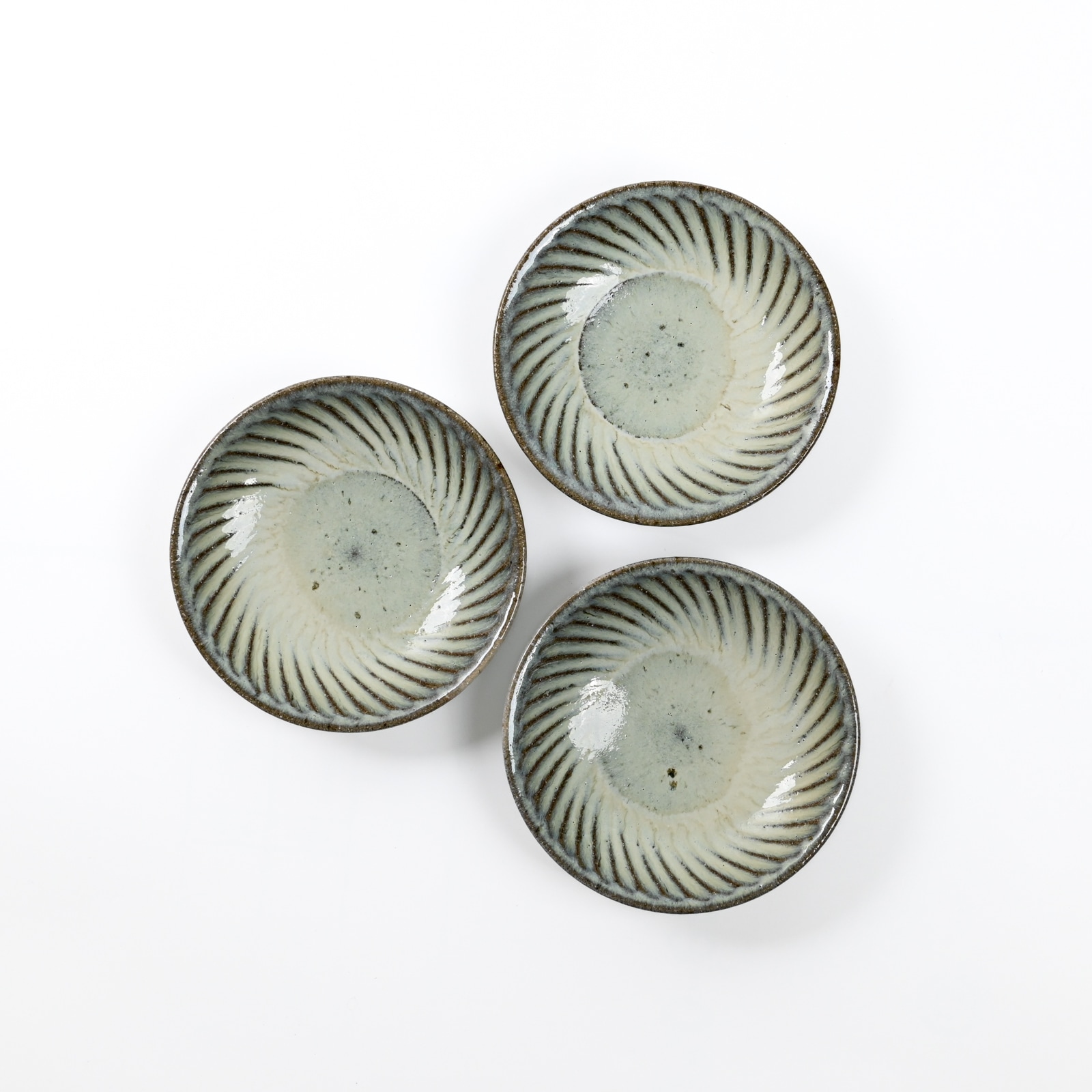 工房つちみ / 5寸皿 しのぎ green | 作り手,工房つちみ | 和食器通販 eyl utsuwa(エイル ウツワ)