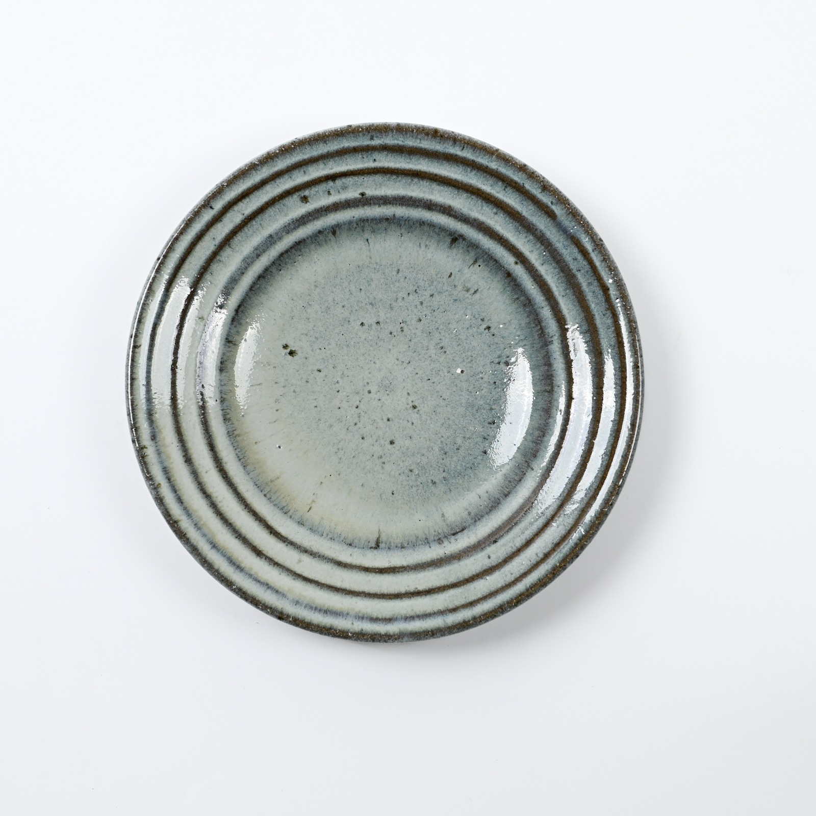 工房つちみ / 7寸リム皿 線 green | 作り手,工房つちみ | 和食器通販 eyl utsuwa(エイル ウツワ)