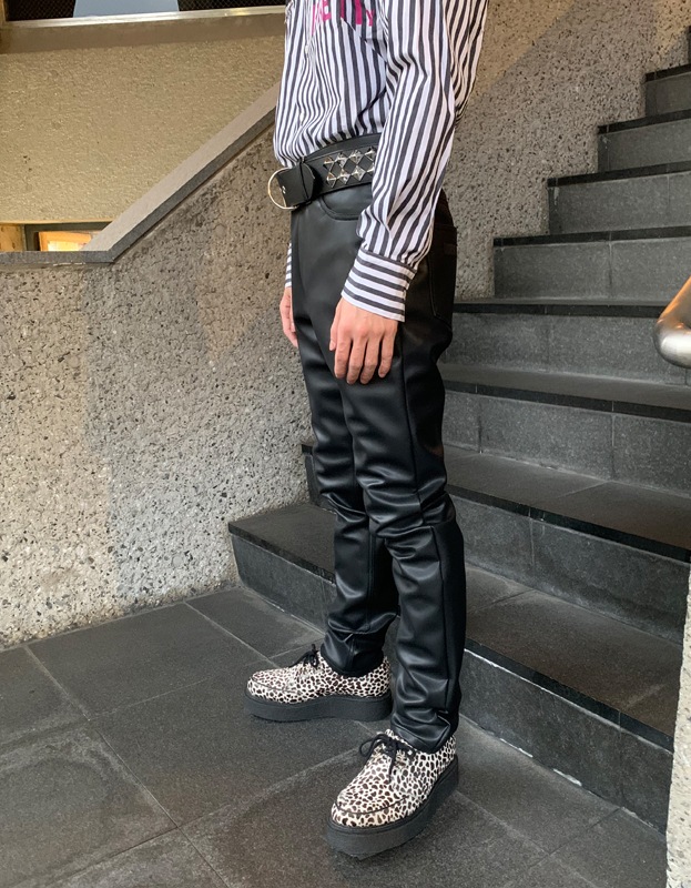 MAX FAUXレザー ロンドンスリムジーンズ｜『666』パンクロックファッションの通販