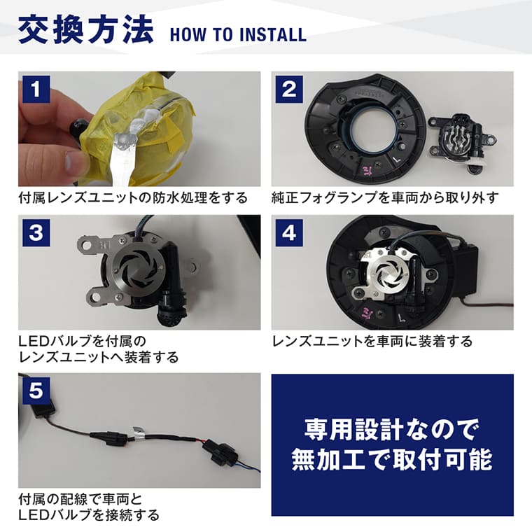 セレナ R4.11～ C28/FC28/GC28/GFC28 レンズユニット カラーチェンジLEDバルブ フォグランプ タイプC セット 【公式通販】fcl. 車のLED専門店