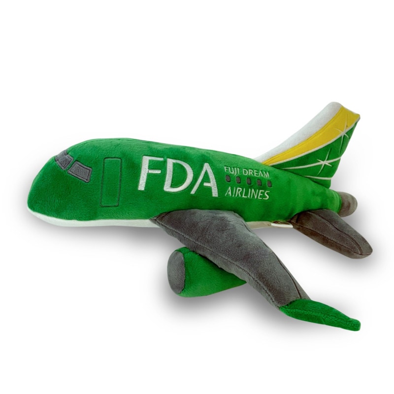 エンブラエル175 ぬいぐるみ Lサイズ（グリーン） | ぬいぐるみ・おもちゃ,飛行機ぬいぐるみ Lサイズ | | FDAショップ