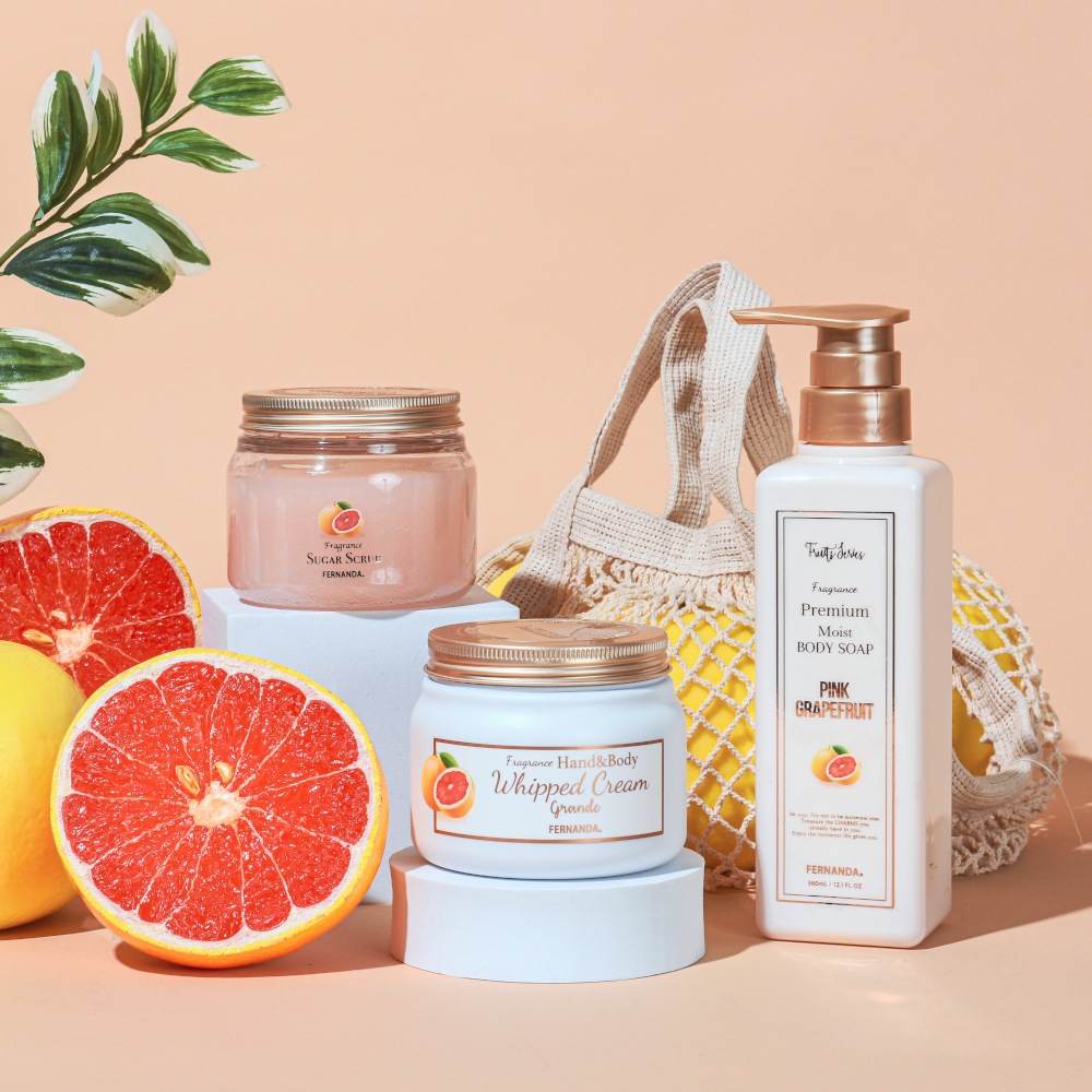 フレグランスプレミアムボディソープ（ピンクグレープフルーツ）/Fragrance Premium Body Soap (Pink Grapefruit) / FERNANDA JAPAN