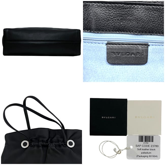 ブルガリ トートバッグ ツイストバッグ ブラック ブルガリブルガリ SAP