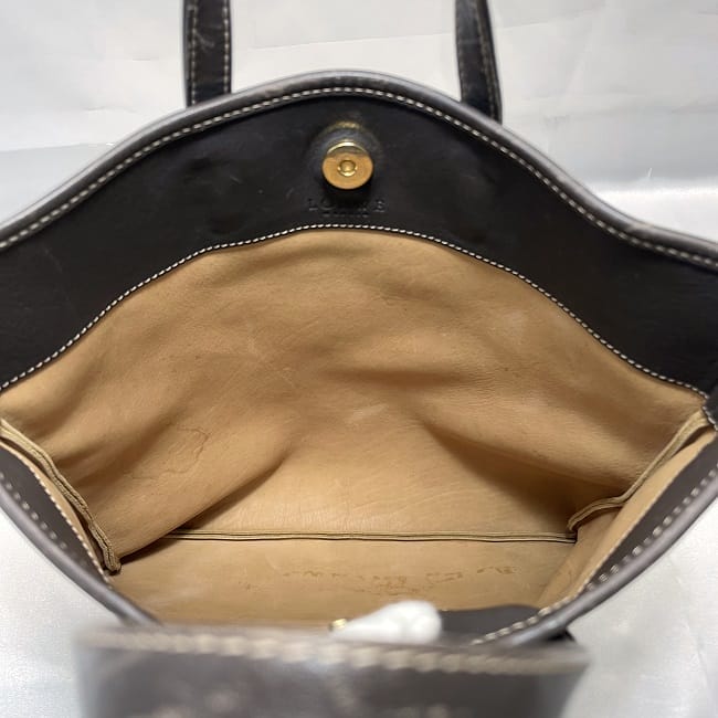 ロエベ トートバッグ ec-23290 ベージュ ブラウン アナグラム 美品