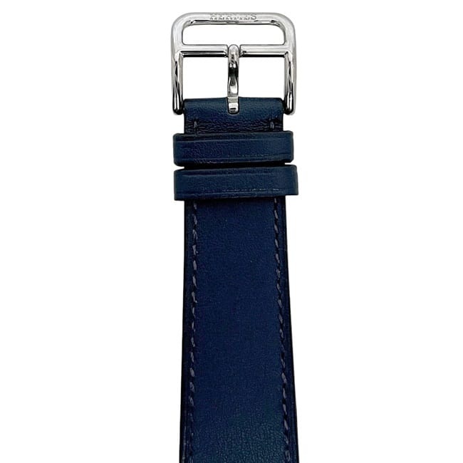 エルメス アップルウォッチ 替えバンド ネイビー 美品 40mm用 レザー