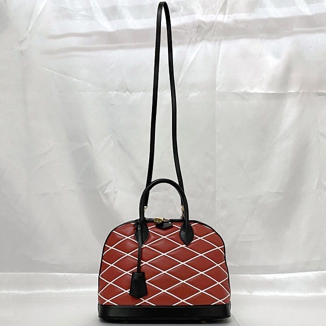 ルイ ヴィトン ハンドバッグ アルマ PM f-22474 レッド ブラック