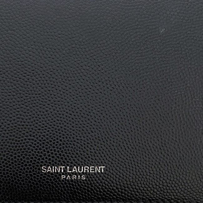サンローラン 二つ折り 長財布 f-22675 ブラック TGN556297 0920 美品 財布 レザー 中古 SAINT LAURENT PARIS シンプル 黒 ワンポイント グレインレザー ロゴ YSL レディース メンズ 箱付き 小銭入れ有 定番 人気 ブランド 本物 鑑定済み サンローラン 二つ折り 長財布 f-22675 ブラック TGN556297 0920 美品