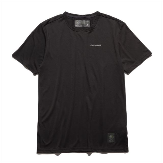 Run Amok ラン・アモック 半袖Tシャツ MATHIS CORE SS RK403-BLK メンズ ブラック メンズ マティス コア ...