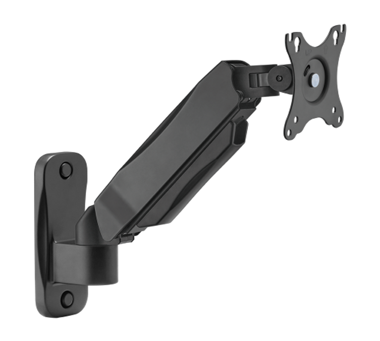 壁面取付対応 シングルモニターアーム スプリングアシスト式 17〜32インチ対応 VESA75/100 ブラック | 近日発売 | FLASHSTORE
