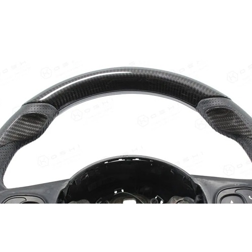 KOSHI ABARTH 595(シリーズ4)カーボンステアリングサムカバー（レッド）｜ラテン車の雑貨とパーツ通販 FLATOUT