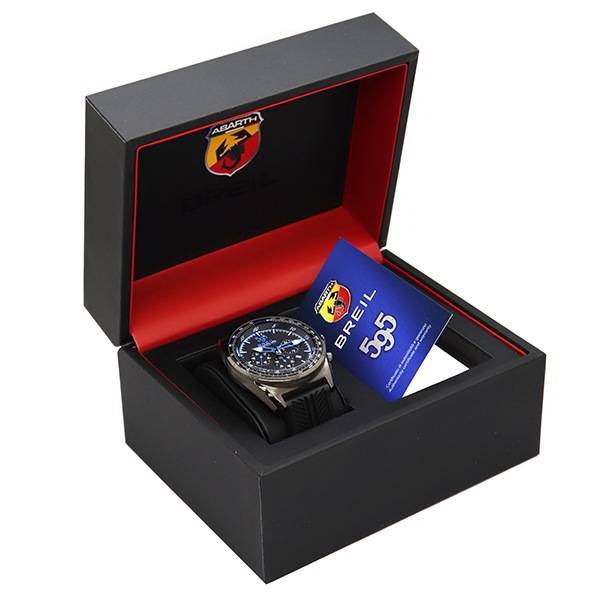 ABARTH 純正 F595 クロノグラフ by BREIL（ブラック×ブルー）｜ラテン車の雑貨とパーツ通販 FLATOUT